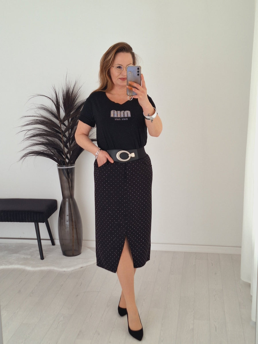 Stretch Rock Diamant Schwarz – Your Style